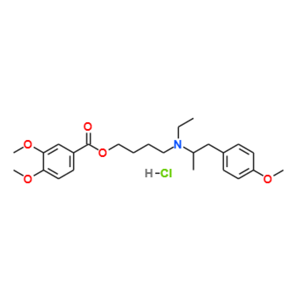 Mebeverine Hydrochloride | CAS# 2753-45-9 | C25 H35 N O5.H Cl